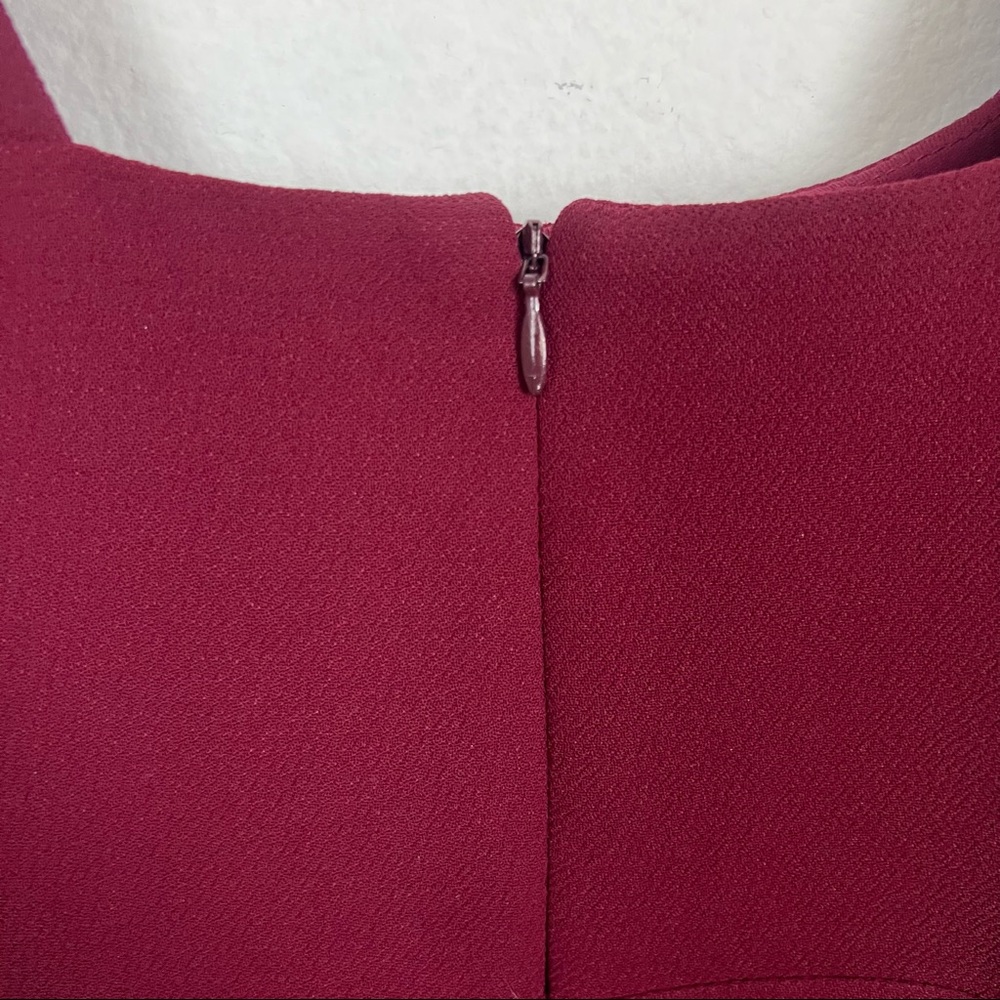 Bhldn Adena Burgundy Mermaid Square Neck Maxi Dress G… - Gem